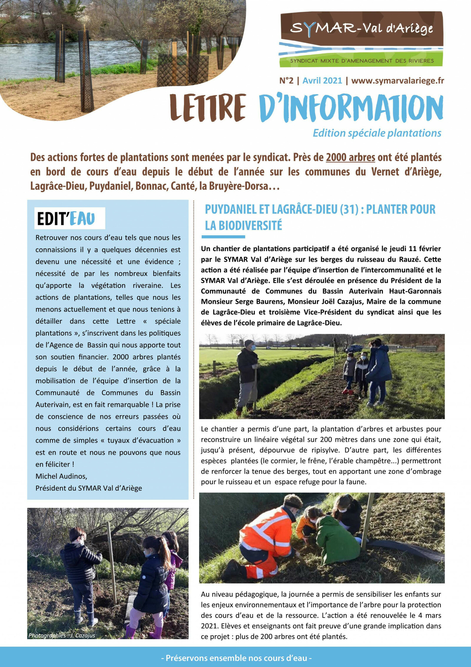 LETTRE D'INFORMATION N°2 SPECIALE PLANTATIONS
